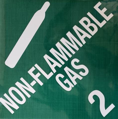 Non Flammable Gas Class 2 Ed Her Plastics