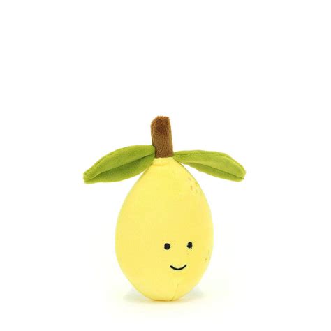 Jellycat Fabulous Fruit Lemon Soft Teddy Toy Small Kins