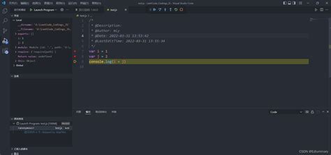 Vscode配置javascript基于nodejs的调试环境vscode使用nodejs Csdn博客