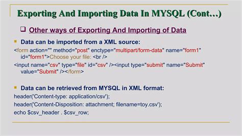 Overview Of Php And Mysql Ppt