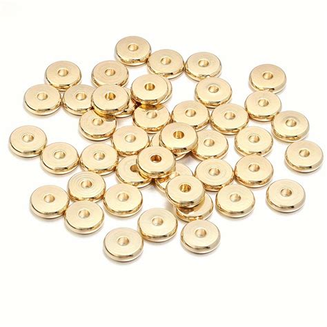 Stainless Steel Flat Wheel Bead Spacer Ring Bead Bracelet Temu United