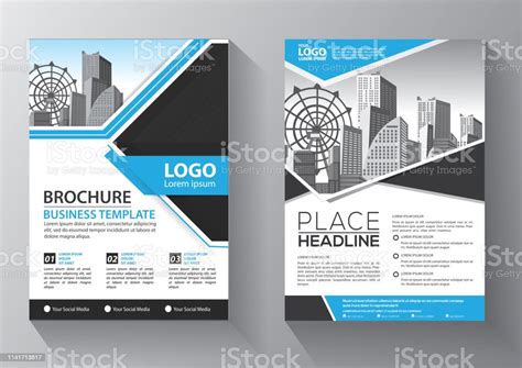 브로셔 디자인 현대적인 레이아웃 연례 보고서 포스터 다채로운 삼각형으로 A4의 전단지 기술 과학 밝은 배경으로 시장에 대 한