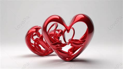 발렌타인 데이 사랑의 완벽한 상징 흰색 배경에 렌더링된 놀라운 3d 붉은 심장 발렌타인 데이 배경 사랑 배경 다이 배경 이미지 Hd 발렌타인 데이 사랑 다이