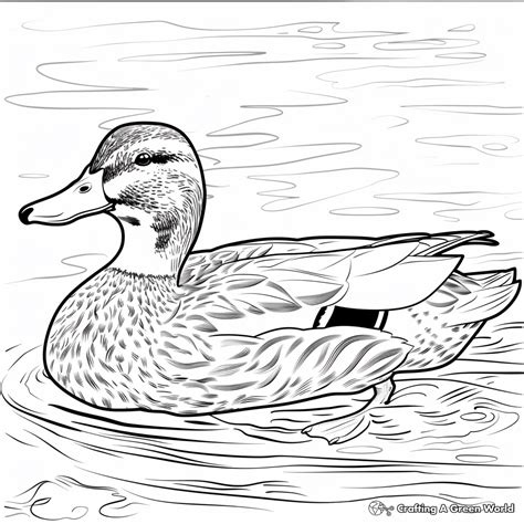 Mallard Duck Coloring Pages Free And Printable