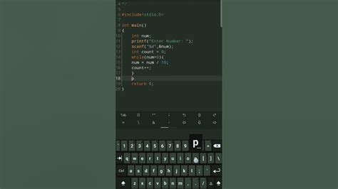 Count The Digits Of A Number Short Programmingwithdeepak Coding Cprogramming