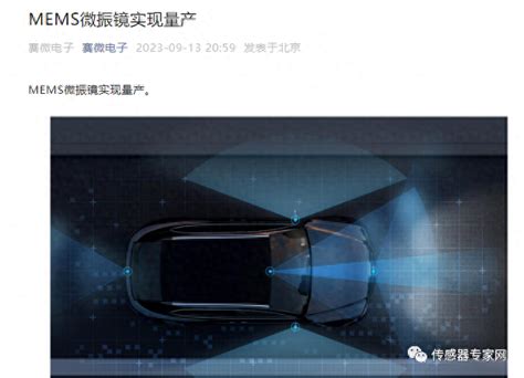 赛微电子：首款mems微振镜实现量产！可应用于国产激光雷达！ 知乎