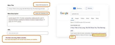 Google SERP Snippet Preview Tool For Title Description