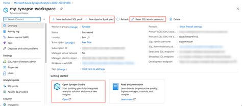 Azure Synapse Analytics Part 2 Creating A Workspace Vnb Consulting