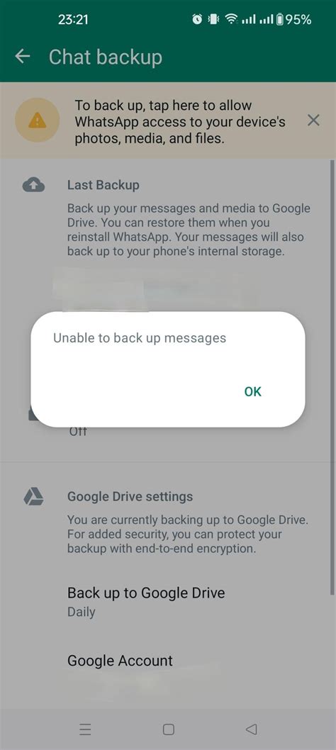 Whatsapp Backup Not Working Roneplus