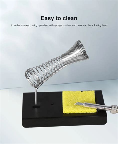 Best Tool Metal Soldering Iron Stand With Cleaning Sponge For Soldering