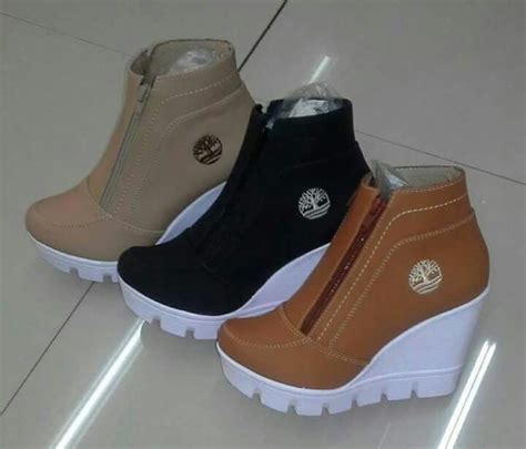 Bellas Casual Ankle High Platform Wedge Boots Trendy Ankle High