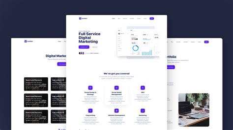 Tailwind Css Digital Marketing Landing Page Html Template Loopple