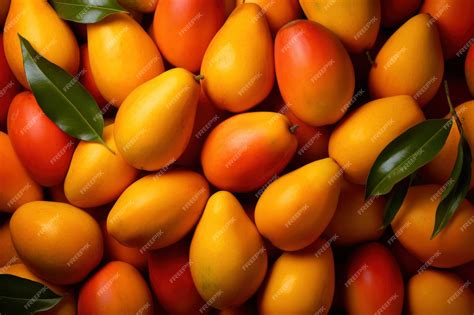 Premium Photo Texture Of Mango Fresh Mango Background