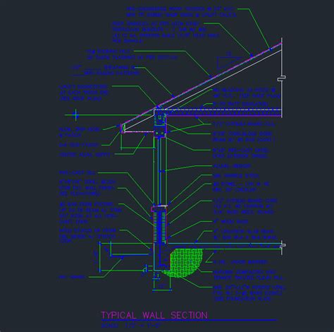 Wall Section CMU At Window CAD Files DWG Files Plans And Details Windows Section Cmu