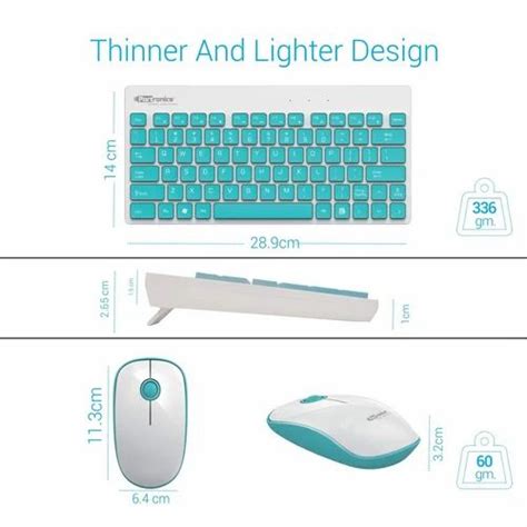 Portronics Key2 A Combo Of Multimedia Wireless Keyboard And Mouse At Rs