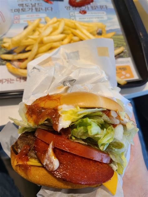 맥날 페퍼로니 세트 음식여행 에펨코리아