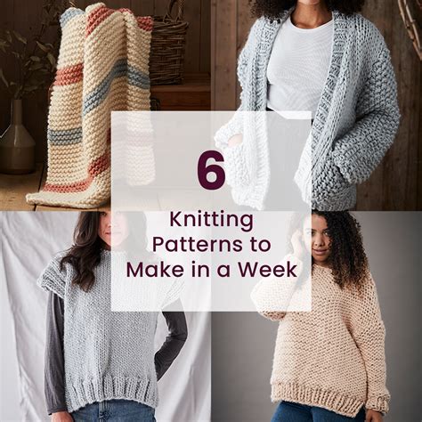 6 Quick And Easy Knitting Patterns For A Week Hobbycraft