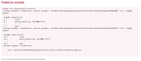 Gatsby Transformer Remark2610 Causes Graphql Error Unknown