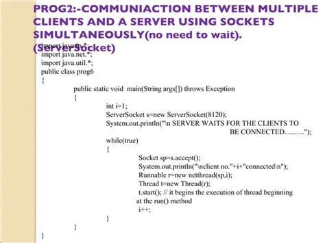 Networking And Socket Programming In Java Ppt