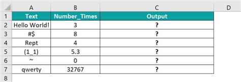 Rept Function In Excel Formula Examples How To Use