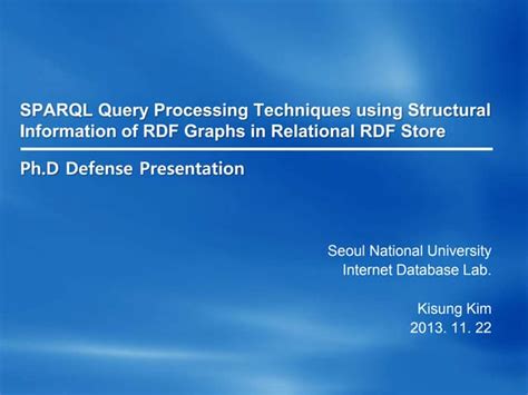 sparql and rdf query optimization pptx