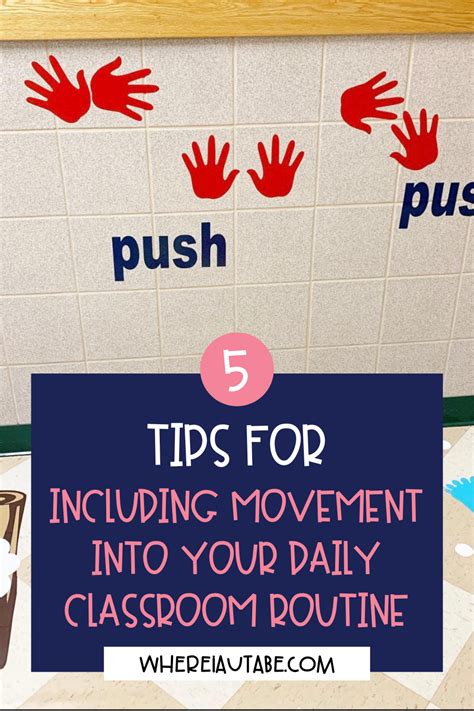 5 Easy Ways To Add Daily Movement Into Your Classroom Sensory