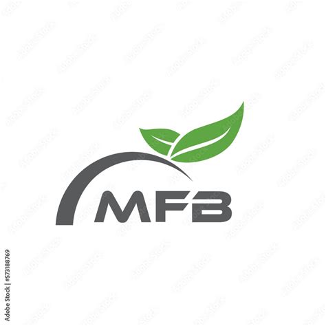 Mfb Letter Nature Logo Design On White Background Mfb Creative