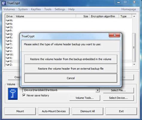 Recover Truecrypt Password With Header Backup Password Recovery