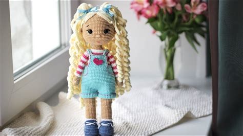 Кукла Сонечка Часть 1 Подробный мастер класс по вязанию куклы крючком Вяжем руки и ноги