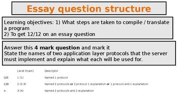 AQA A Level Computer Science 12 Mark Exam Question Practice Lesson