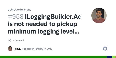 iloggingbuilder addconfiguration is not needed to pickup minimum logging level from appsettings