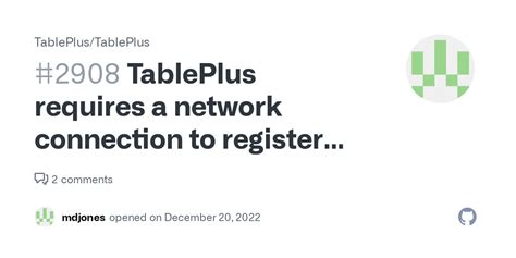 Tableplus Requires A Network Connection To Register Device Please