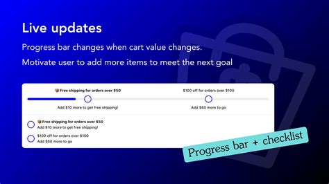 Bluecart ‑ Upsell Progress Bar Cart Value Based Progress Bar