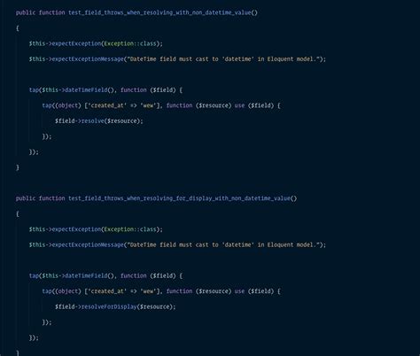 Datetime Field Exception Without Cast · Issue 5701 · Laravelnova Issues · Github