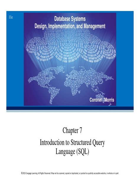 Introduction To Structured Query Language Sql Database Systems Design Implementation And