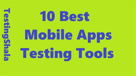 10 Best Mobile Automation Testing Tools Testingshala Learn Testing Easy Youtube