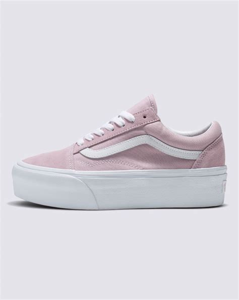 Shop Vans Old Skool Stackform In Pink