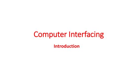 Embedded System Computer Interfacing Intro Embedded System Stuvia Us