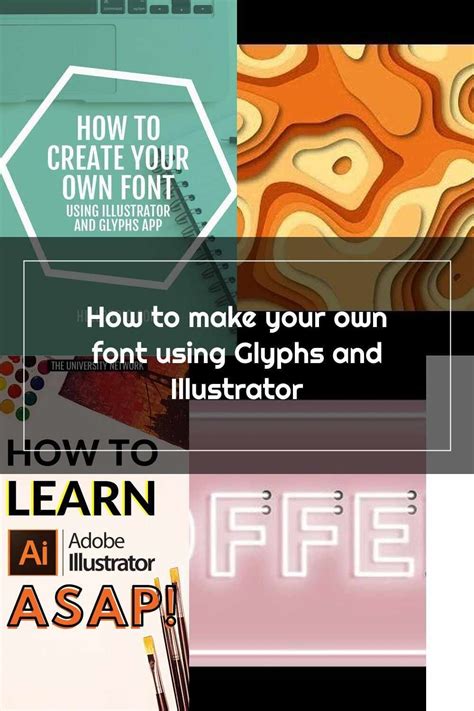 Illustrator Tutorials How To Make Your Own Font Using Glyphs And
