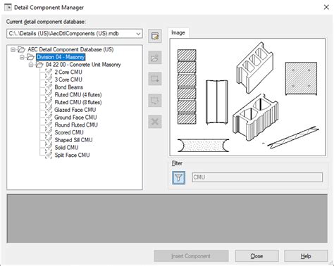 To Locate A Detail Component Autocad Architecture 2021 Autodesk Knowledge Network