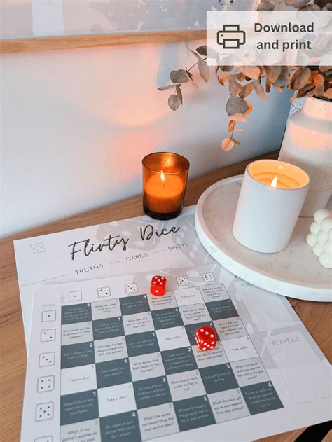 Flirty Dice Date Night Game Date Night Games Dating Date Night