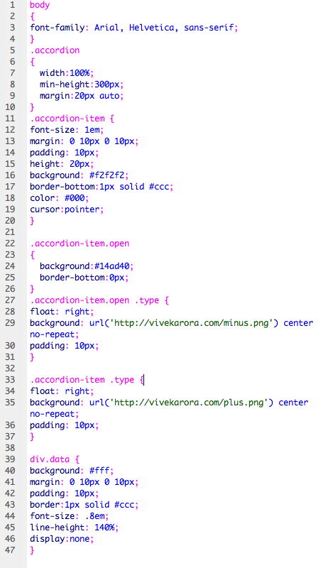 Simple Jquery Accordion Web Design Tutorials Medium