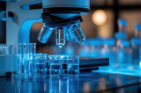 Laboratory Observations Close Up Insights From Modern Equipment In Science Experiments Stock