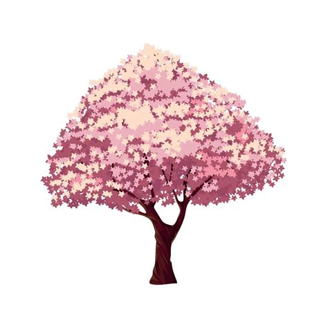 Cherry Sakura Tree 10795303 Vector Art At Vecteezy