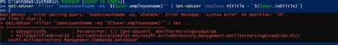 Bulk Designation Update Powershell From Displayname Microsoft Qanda