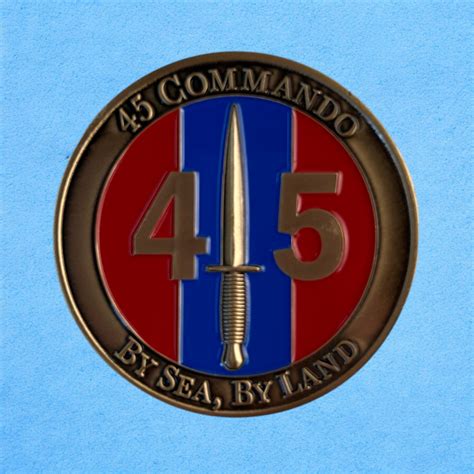 45 Commando Royal Marines Enamelled Coin Royal Marines Shop