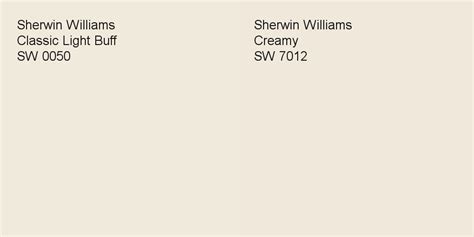 Sherwin Williams Classic Light Buff Vs Sherwin Williams Creamy Comparison
