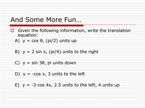 Ppt Translating Sine And Cosine Functions Powerpoint Presentation Free Download Id 6695433