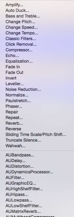 Vocoder Not Appearing Macos Audacity Forum