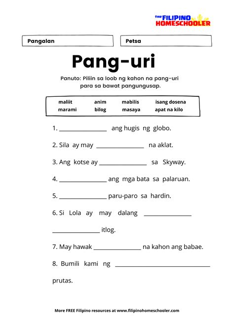 Mga Uri Ng Pangungusap Worksheet For Grade Favorite Free Nude Porn My